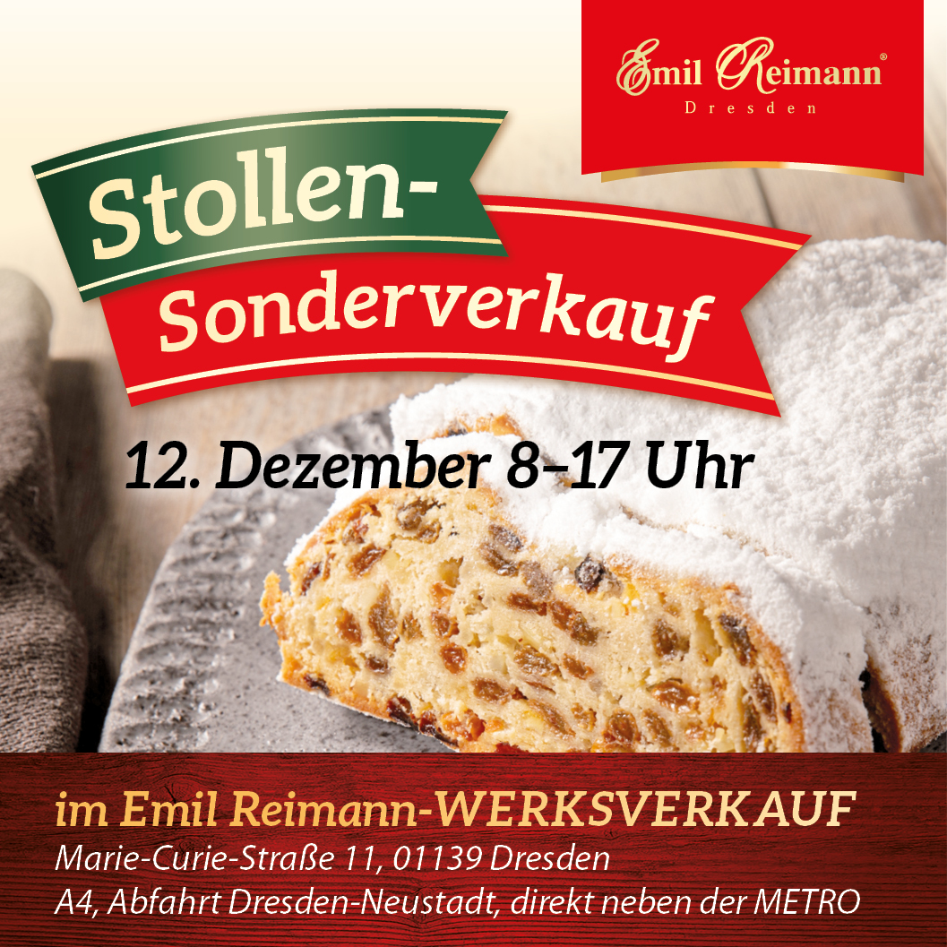 3. Stollensonderverkauf im Werksverkauf Dresden / Emil Reimann GmbH ...